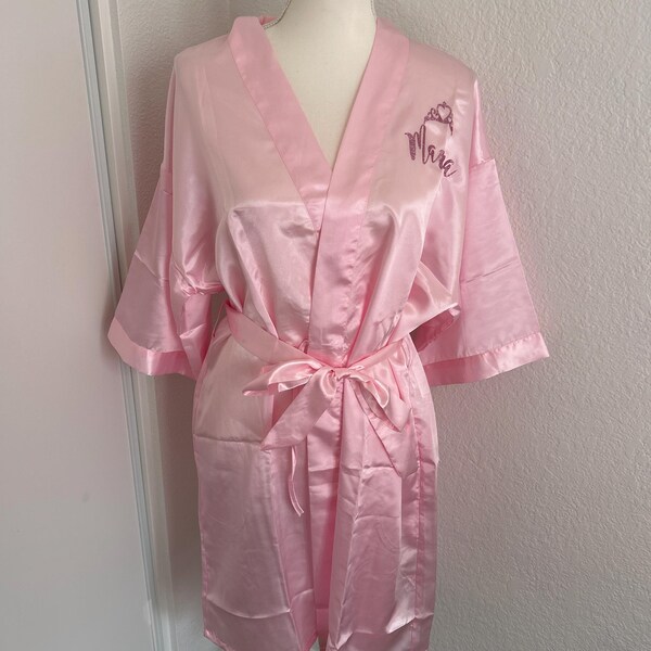 Includes FREE Front Personalization, Mis Quince Satin Robes, Getting ...