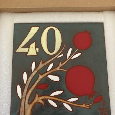 Tile House Number Ceramic House Decor Build in Entrance Decor Custom ...