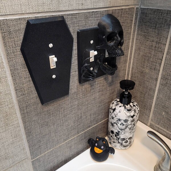 Gothic Skull Light Switch Cover, Double, Toggle - Etsy