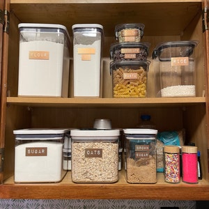 134 Minimalist White Pantry Labels. Preprinted Modern Farmhouse Labels ...