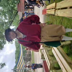 Renaissance Men's Pirate/peasant Weskit Red & Black - Etsy