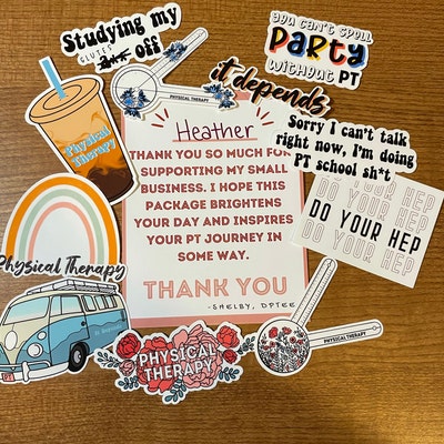Physical Therapy Sticker Mystery Bundle: DPT Doctor of - Etsy