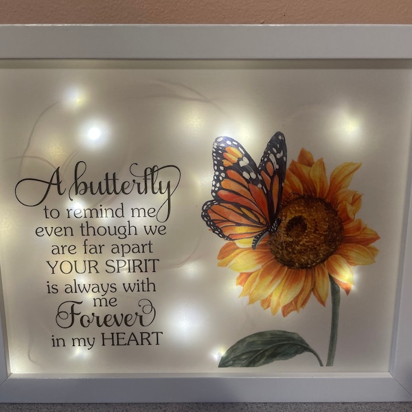 Custom Shadow Box, Sympathy Gift, Memorial Frame, Keepsake, Memory ...