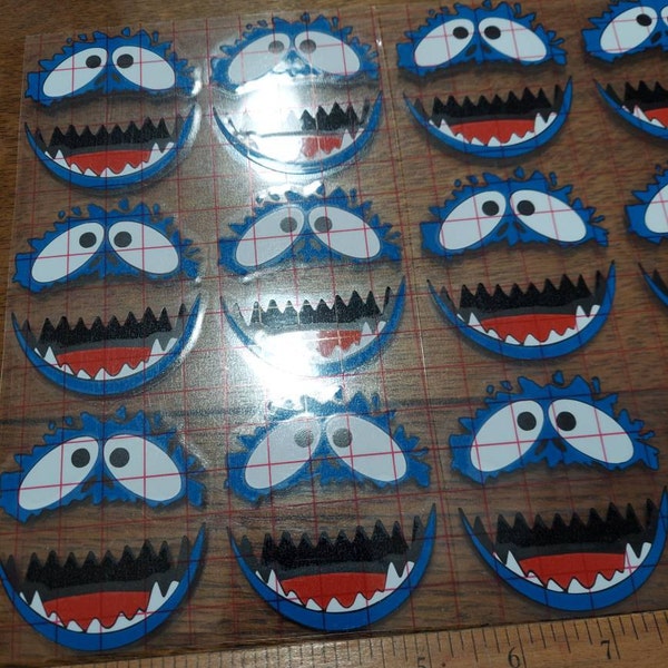 Snowman Face Vinyl Decal, Set of 12 for Christmas Ornaments, Ornament ...
