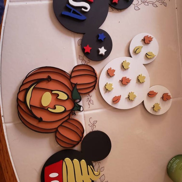 Mickey Disney Inspired Interchangeable Heads! ONLY HEADS - Etsy