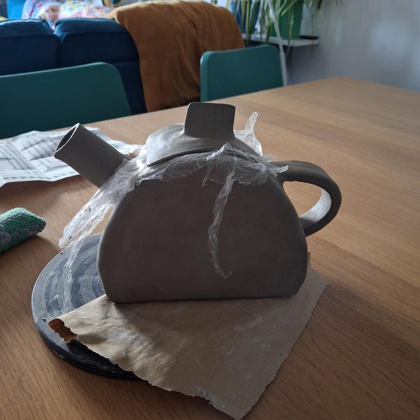 Printable Pottery Teapot Template With Step-by-step Video for Handmade ...