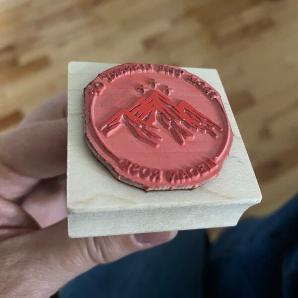 Night Court Book Embosser Stamp | Mountain With Three Stars Stamp ...