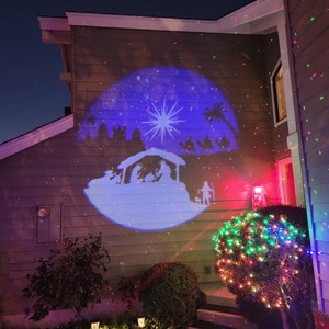 Nativity Scene Projector for Christmas Outdoor Lighting by Beffy Arts ...