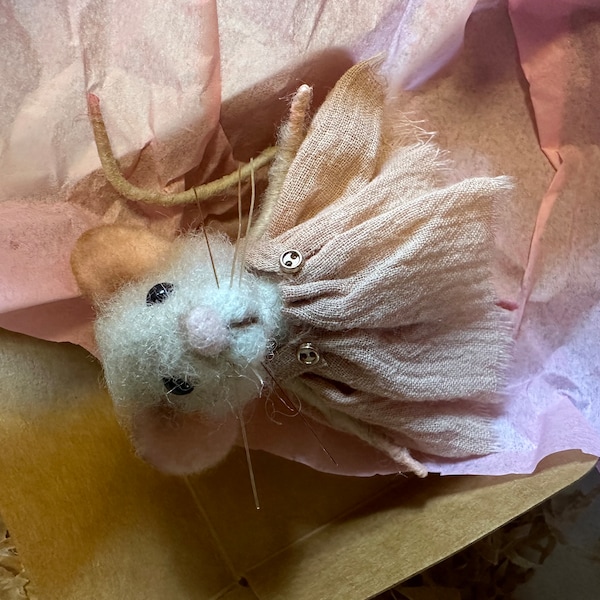 Needle Felt Mouse Miniature Mouse Felt Mouse Dollhouse Mouse Needle ...