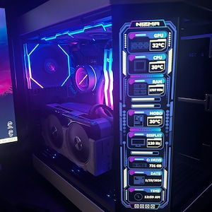 SENSOR PANEL TEMPLATE 515 X 1920 12.6 Displays for Uses With Aida64 - Etsy