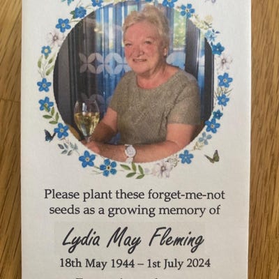 Personalized Teacher Forget Me Not Seed Gift, End of Year Teacher Gift ...