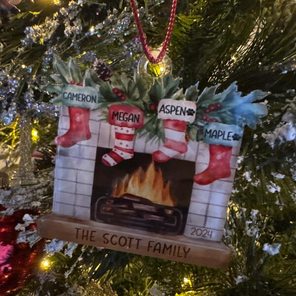 Christmas Ornaments, Personalized Family Christmas Ornaments, Family ...
