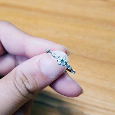 Simple & Dainty 925 Sterling Silver Promise Ring for Her, Unique Womens ...