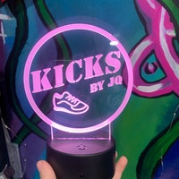 Laser Engraved LED Light up Display/sign, Custom Night Light, Desk Lamp ...