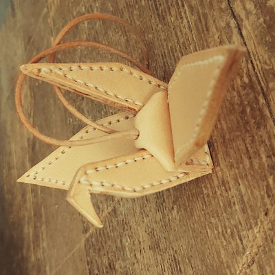 DIY Leather Origami Crane, PDF Pattern for Leather Crane, Hanging ...