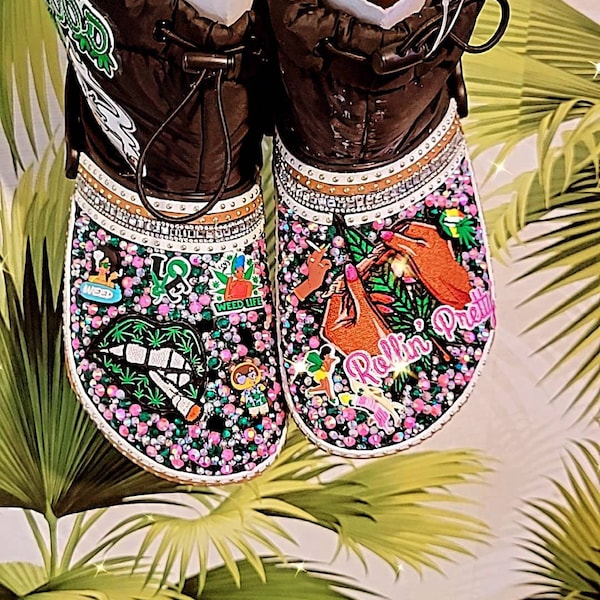 NEW, rollin Pretty Iron-on Embroidered Patch, Patches for Weed Lovers ...