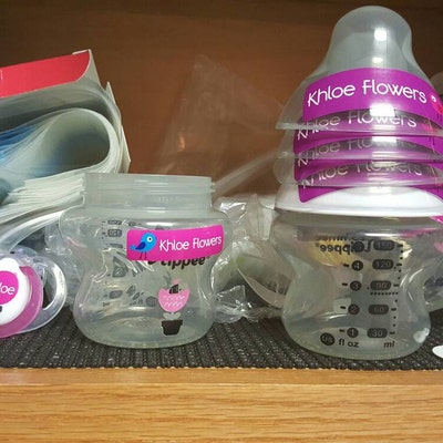 Daycare Pack Set of 60 Labels Baby Bottle Labels, Daycare Labels ...