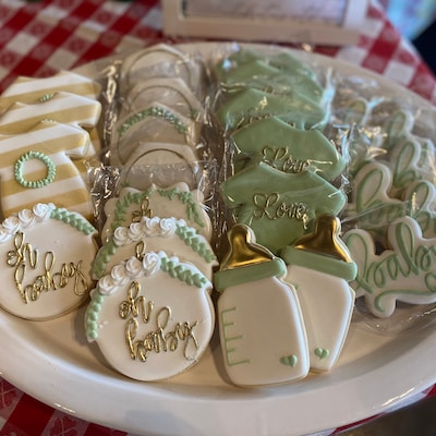 Baby Neutral Baby Shower Cookies - Etsy