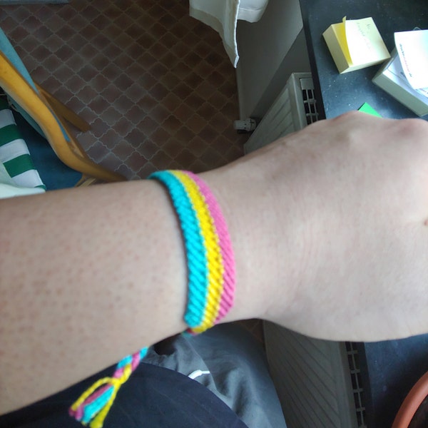 Aroace Pride Flag Bracelet - Aromantic Asexual Love Friendship ...