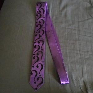 Question Mark Tie for Cosplay.villain. Costume Accessories. Riddler ...