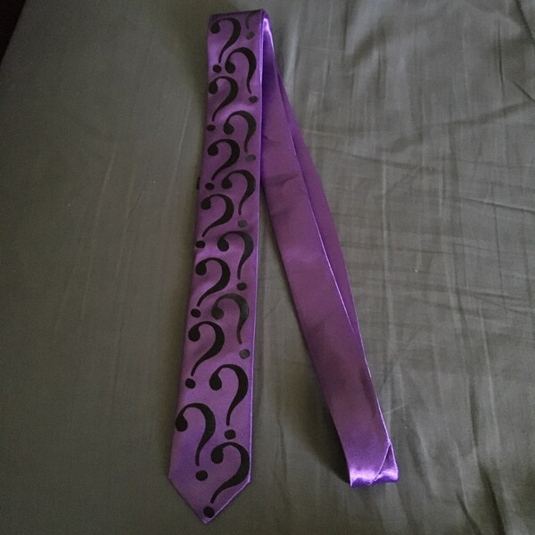 Question Mark Tie for Cosplay.villain. Costume Accessories. Riddler ...