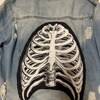 Rib Cage Back Patch Bones Patch, Skeleton Backpatch, Large Patch ...