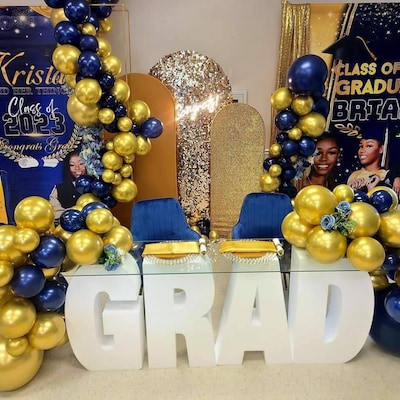 Large GRAD Table Base Foam Letters 30 Tall and 8 Deep - Etsy