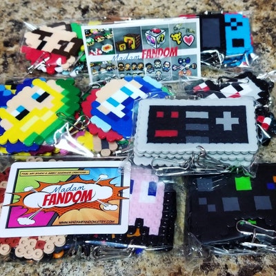 Smash Bros Party Favors Zipper Pulls, Keychains HANDMADE Party Favors ...