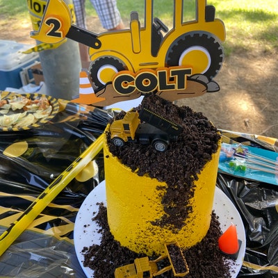 Front Loader Cake Topper, Construction Birthday Party, Boy Party, - Etsy