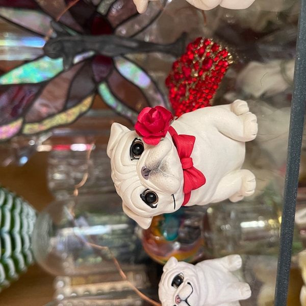Mini Pug Resin Hand Sculpted and Cast Collectible - Etsy