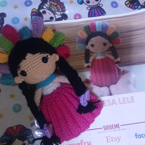 Princess Lele Amigurumi Doll Crochet Pattern, Frida Khalo Amigurumi ...