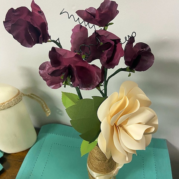 Sweet Pea Paper Flower Templates: DIY Craf, Instant Download, Video ...
