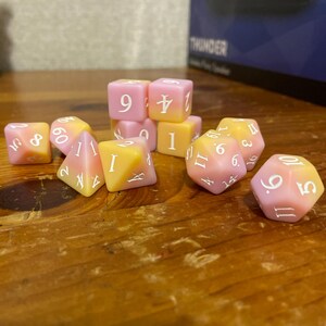 Pine Cone and Feather Wisps Dnd Dice Set, Polyhedral Dice, D&D Dice ...