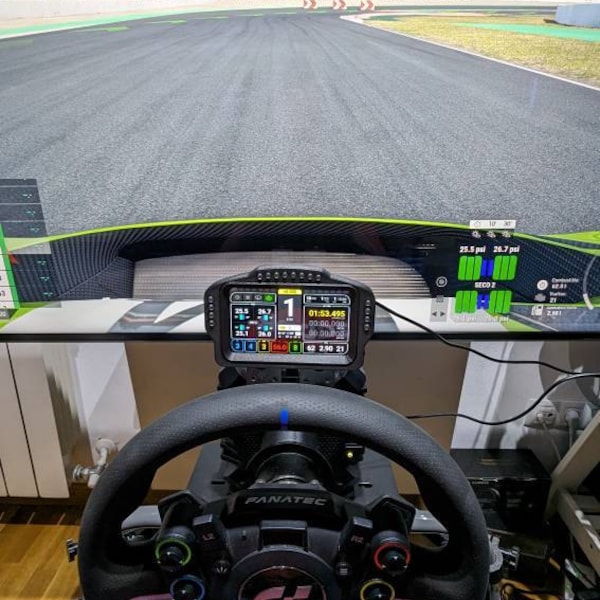 Sim Racing Dashboard Touchscreen Display Leds RPM Simhub, PSR GT 5.0 ...