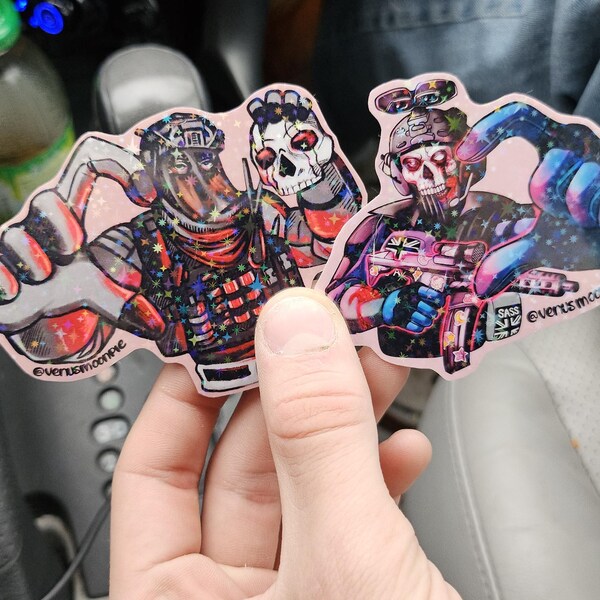 Smilin Friends Heart Hands Fanart Sparkle Stickers | Holographic ...