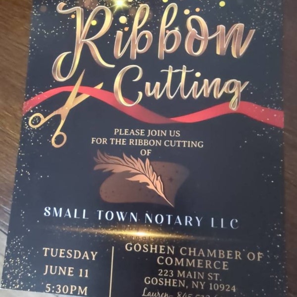 Ribbon Cutting Ceremony Invitation, Ribbon Cutting, Grand Opening ...