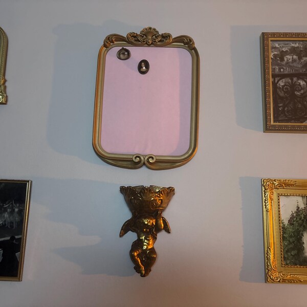 The Gilded Arch Pinboard Velvet Blush Pink - Etsy