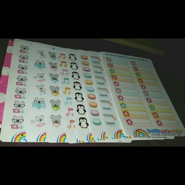 30 Cute Koko the Koala Reading Planner Stickers - Etsy