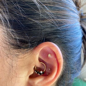 NEW Dido 14K Solid Gold Bead Charm Double Chain Attachment 14K Gold ...