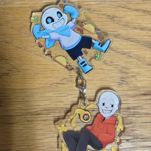 Undertale AU Linked 6.5" Acrylic Charm (individual Charms 2") - Etsy