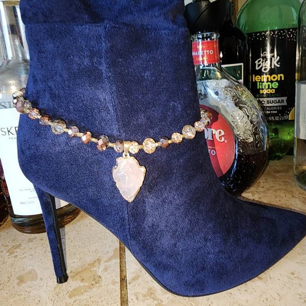 Cow Head Boot Chain Bling for Cowboy Boots Rhinestone and Crystal ...