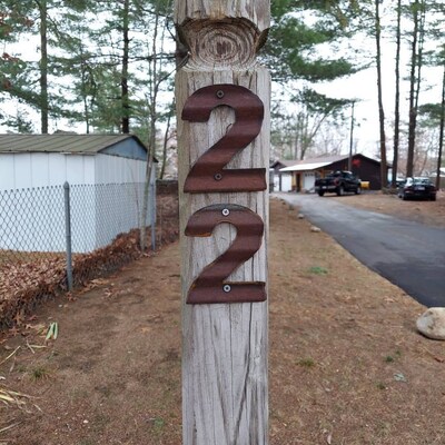 11 Inch Corrugated Barn Tin Numbers - Etsy