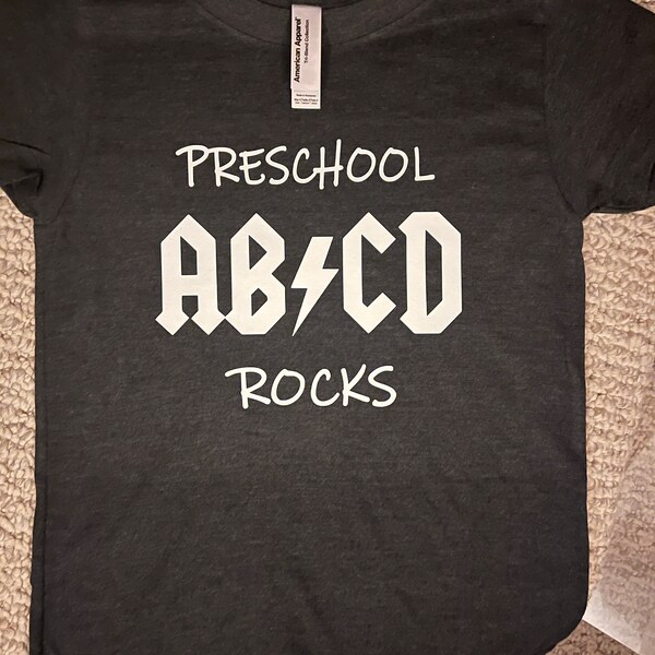 Preschool Rocks, Preschool Svg, Back to School Shirt, Rock and Roll ...