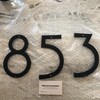 Large Modern Font Cast Iron House or Apartment Numbers - Etsy