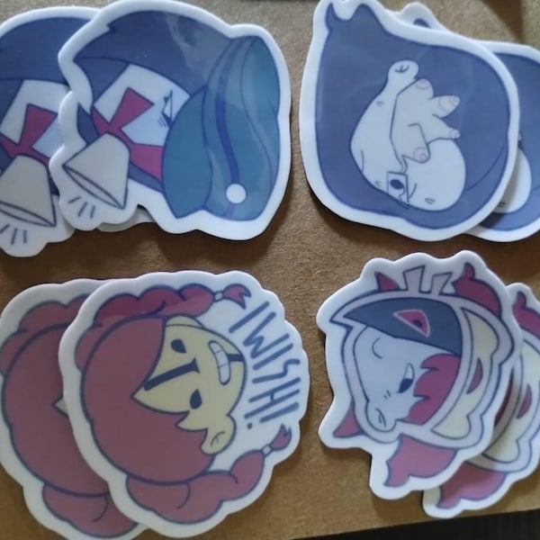 Coral Glasses, Taski Maiden, Ena, Mitu Glossy Sticker, Ena Dream BBQ, 2 ...