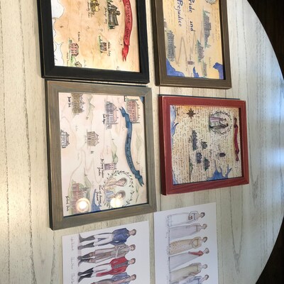 Emma Map Art Print. 8x10. Jane Austen Art. - Etsy