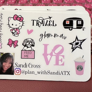 Custom Contact Cards on Premium Matte Sticker Paper - Etsy