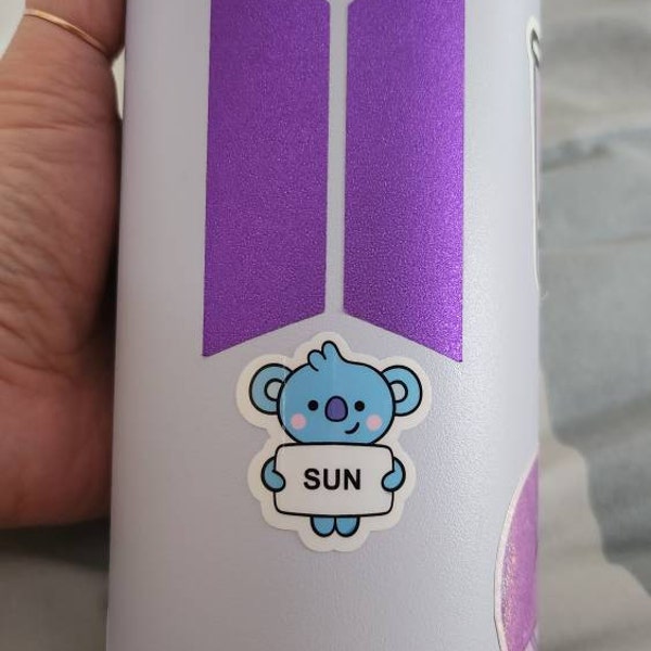 Custom Name Label Waterproof Sticker, Set of 21, Chimmy, Cooky, Koya ...