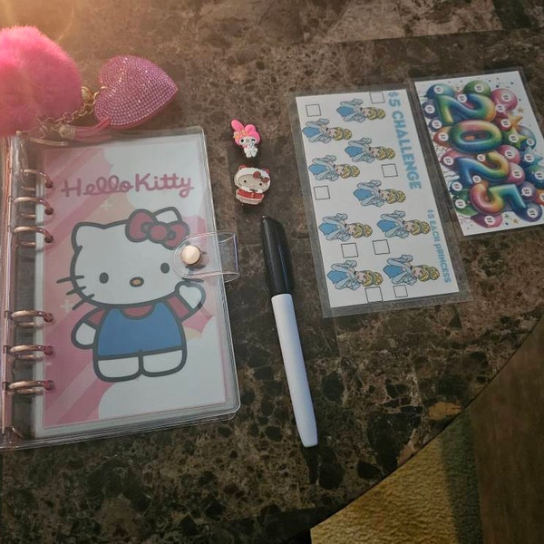 KITTY hello Kitty ENVELOPE Savings Challenge Laminated Savings ...