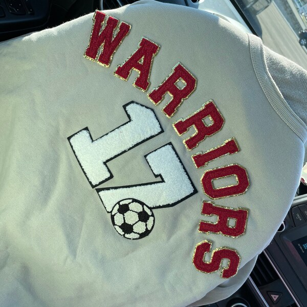 Chenille Sports Patch Set - Letterman Jacket Basketball Baseball ...